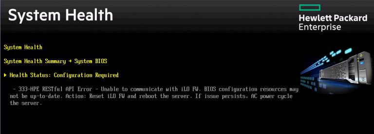 How To Resolve Post Error 333 Hpe Restful Api Error On Hpe Proliant Servers