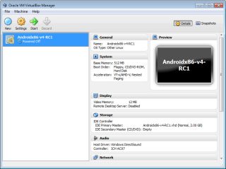 Install Android-x86 v4.0 RC1 on Oracle VirtualBox