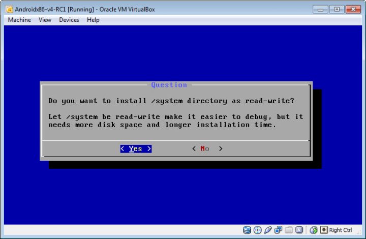 Install Android-x86 v4.0 RC1 on Oracle VirtualBox